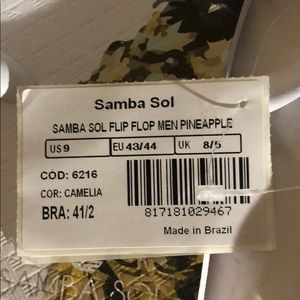 Samba Sol | Shoes | Samba Sol Pineapple Flipflop | Poshmark